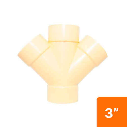 Yee Doble Sanitaria 3" - Tul