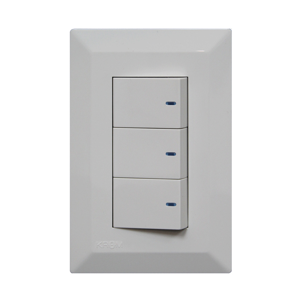 Interruptor Triple Conmutable 10a-250v Blanco - Tul