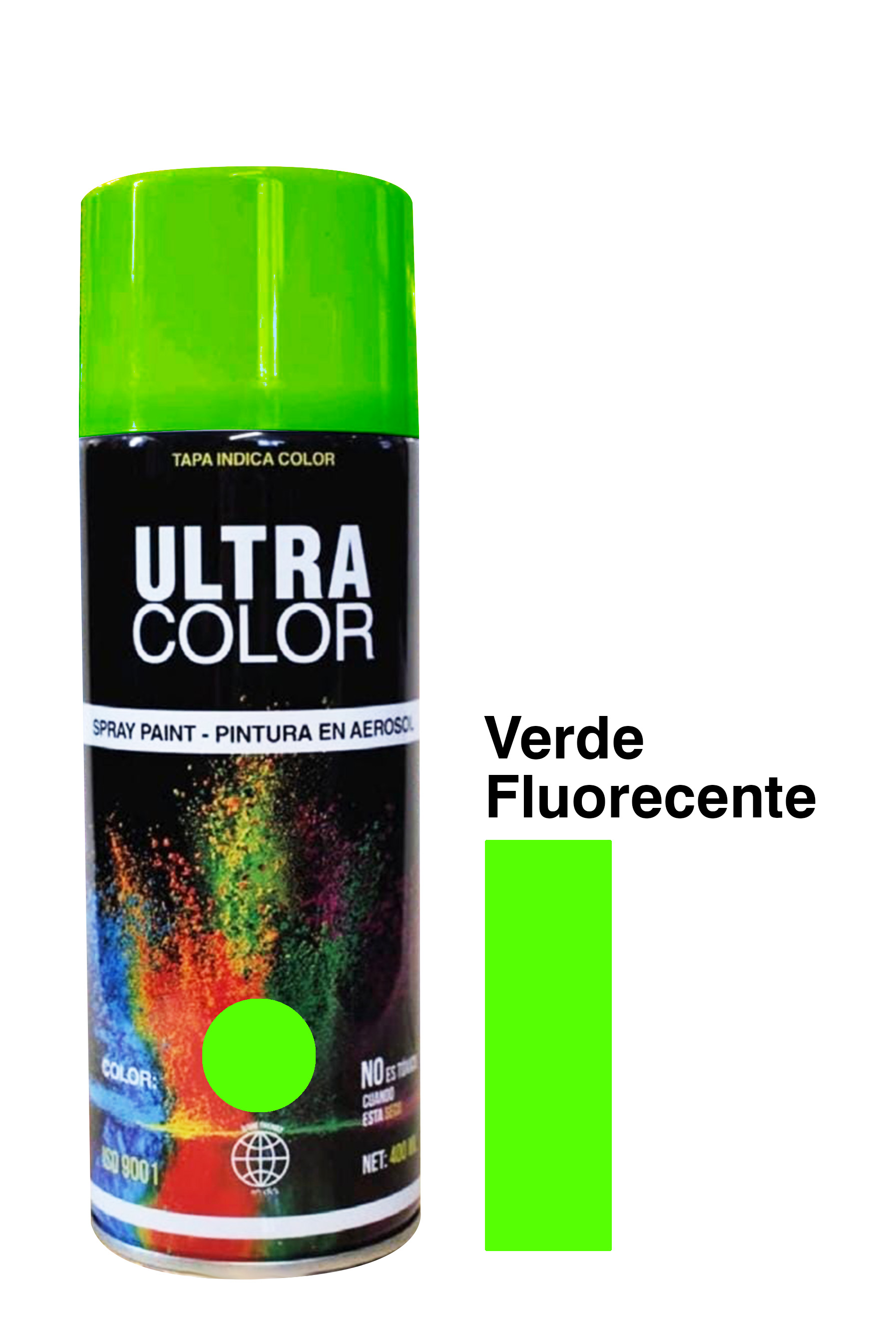 Aerosol Fluorescente Verde 400 ml - Tul