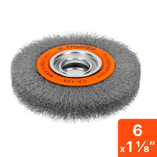 Carda Esmeril 6" x 1 1/8" - Tul