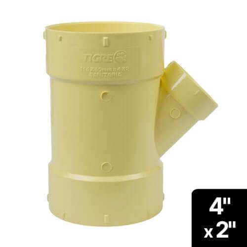 Yee Sanitaria Reducida 4" x 2" - Tul