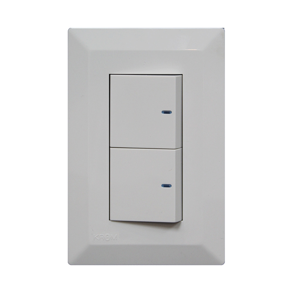 Interruptor Doble Conmutable 250V 10Amp Blanco - Tul