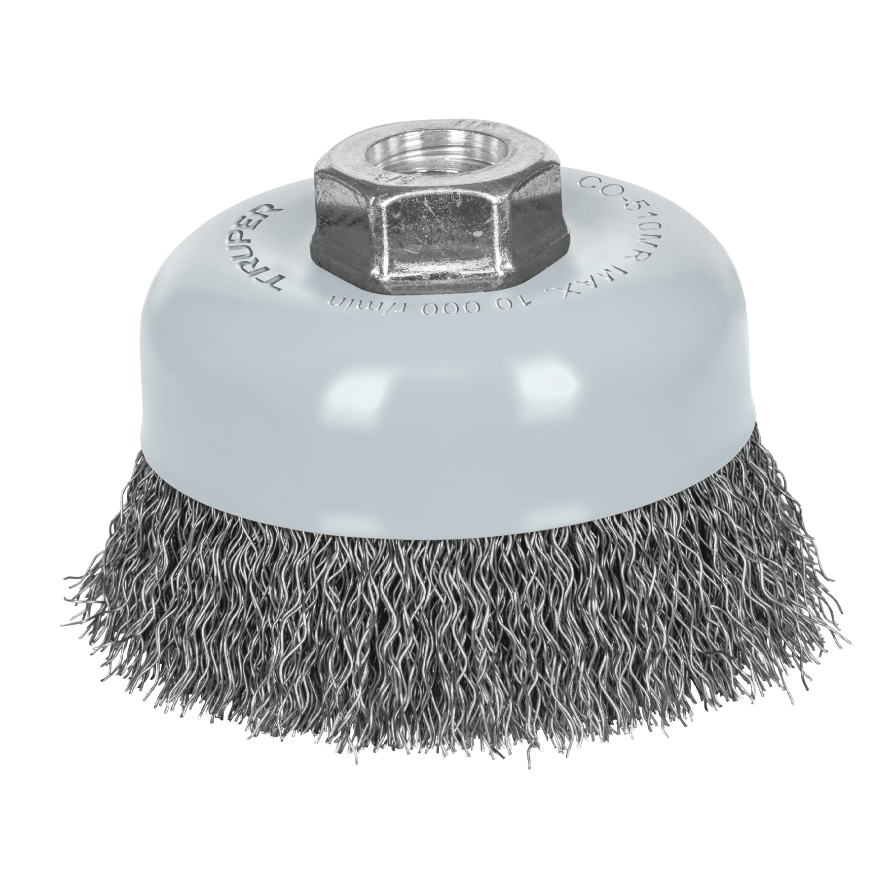 Carda Copa Alambre Ondulado Fino Multirosca 4" - Tul