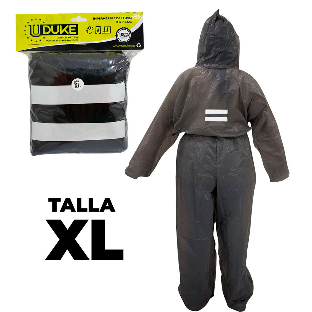 Impermeable Plástico Completo para Moto Talla X - Tul