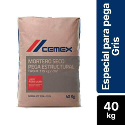 Mortero Seco Estructural Tipo M 125 kg/cm2 40 kg - Tul