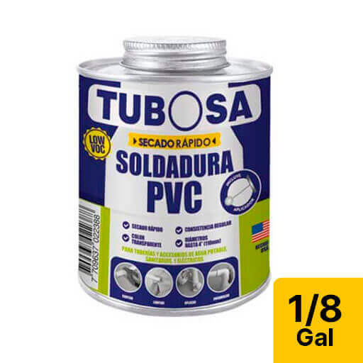 Soldadura PVC 1/8 gal - Tul
