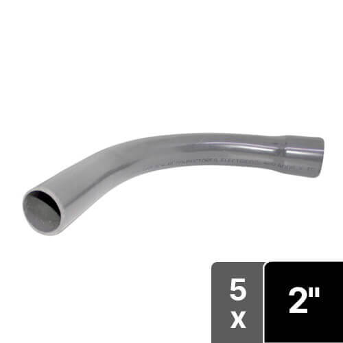 Curva 90° Conduit Gris 2" 5 un - Tul
