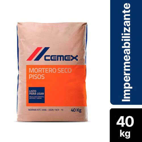 Mortero Seco Pisos Impermeabilizante 125 kg/cm2 40 kg - Tul