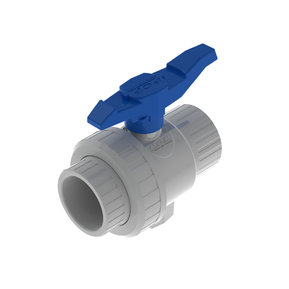 Valvula Bola PVC con Universal Soldar Blanca 2" - Tul