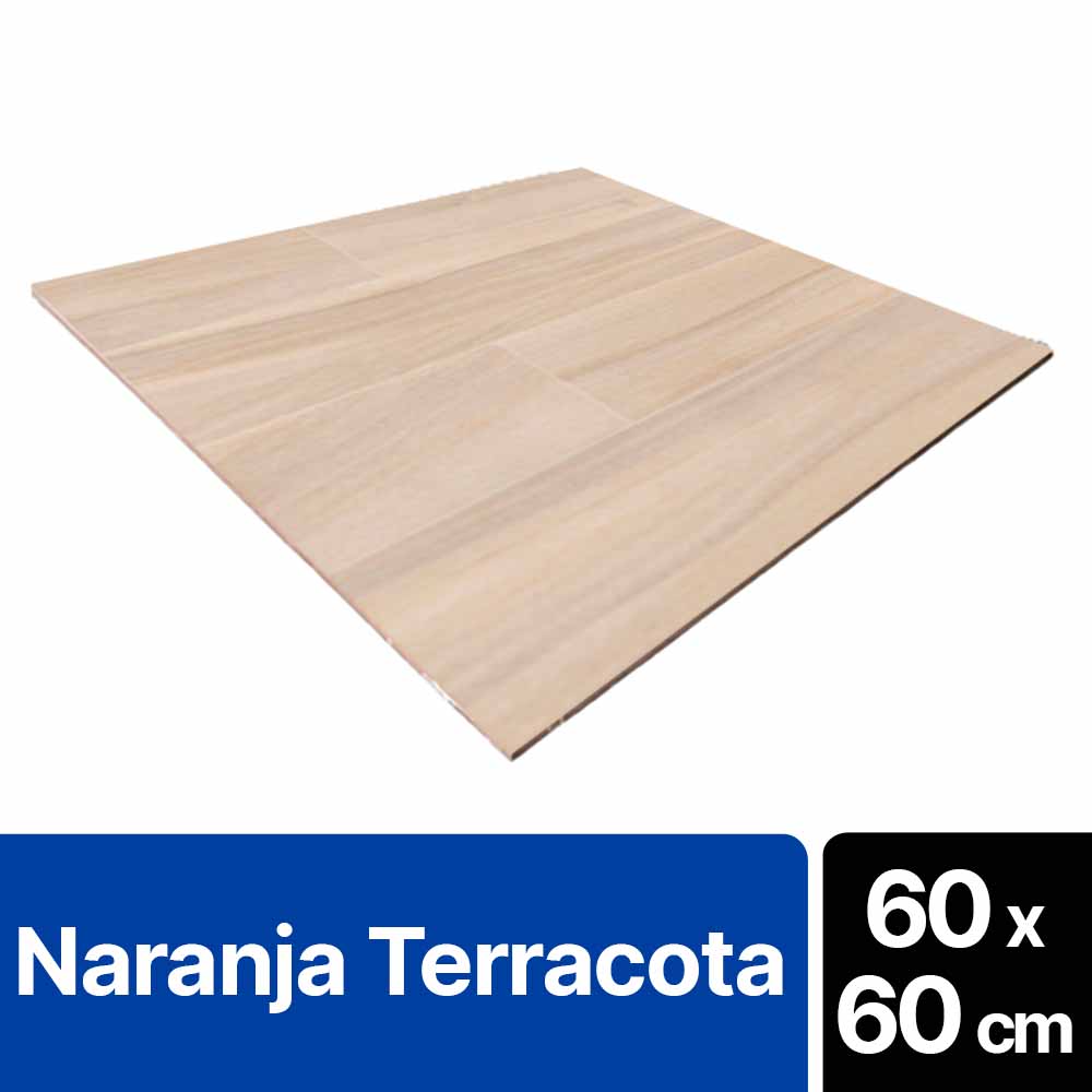 Piso C/D Madera Naranjo Terracota 60 x 60 cm - Tul