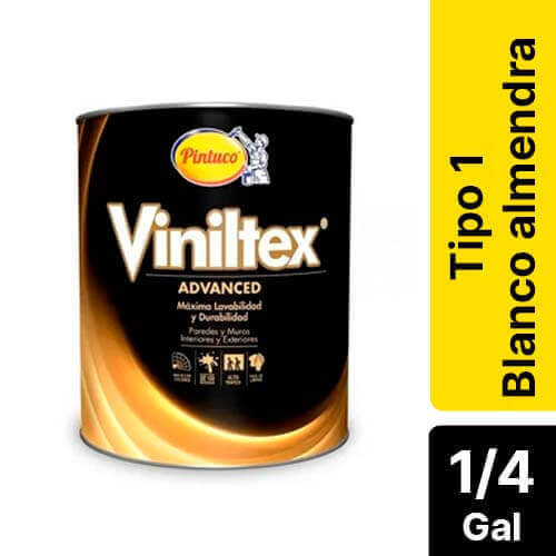 Viniltex Advanced Blanco Almendra 1/4 - Tul