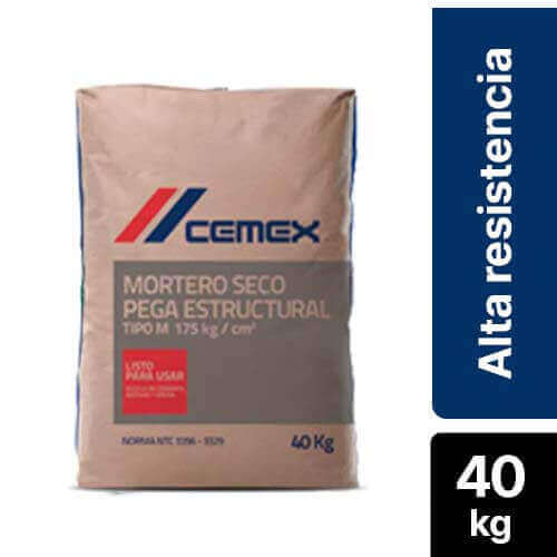 Mortero Seco Estructural 175 kg/cm2 40 kg - Tul